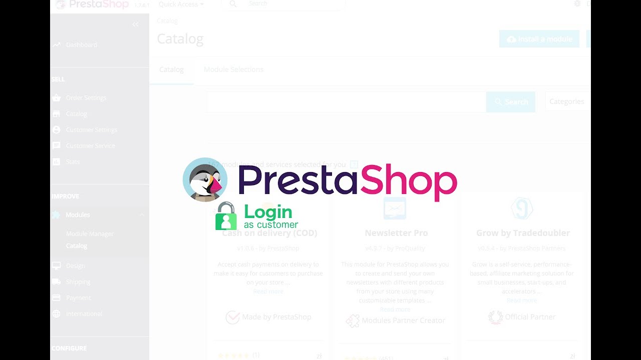 Prestashop Module - Login as Customer - YouTube