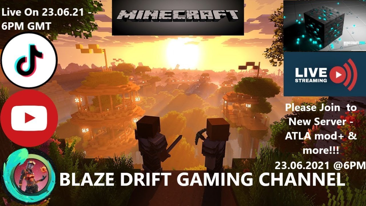 Minecraft - New Server ATLA mod+ & more. Gameplay - YouTube