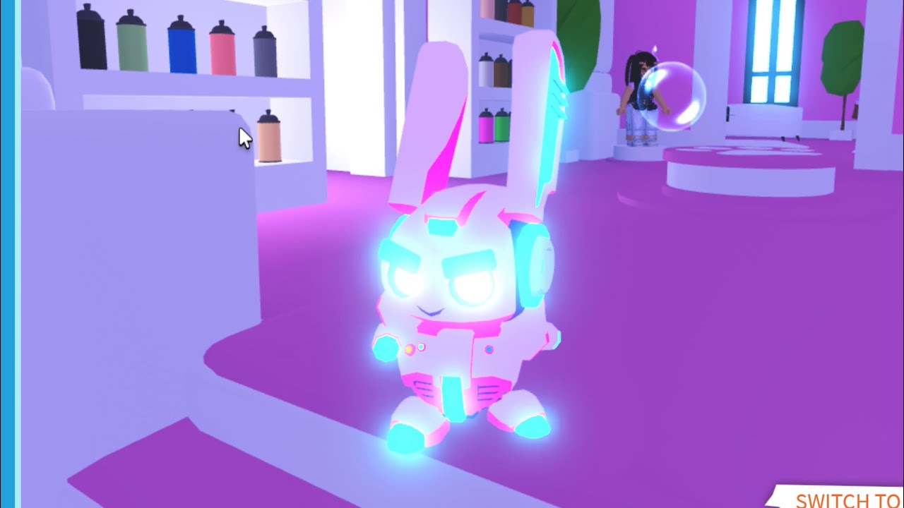 Making a Mega Neon Mecha R4BBIT (Adopt me - ROBLOX) - YouTube