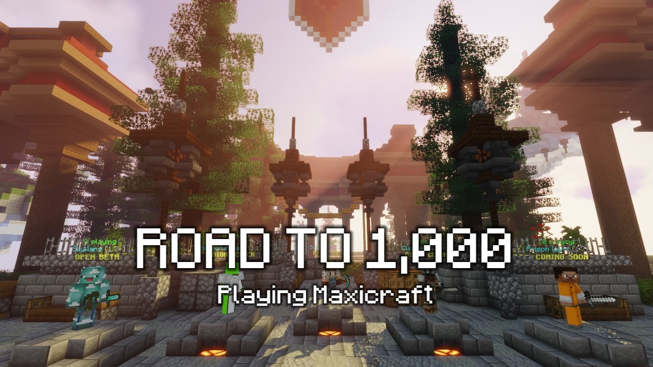 PLAYING MAXICRAFT MINIGAMES WITH FANS! [road to 1000] - YouTube