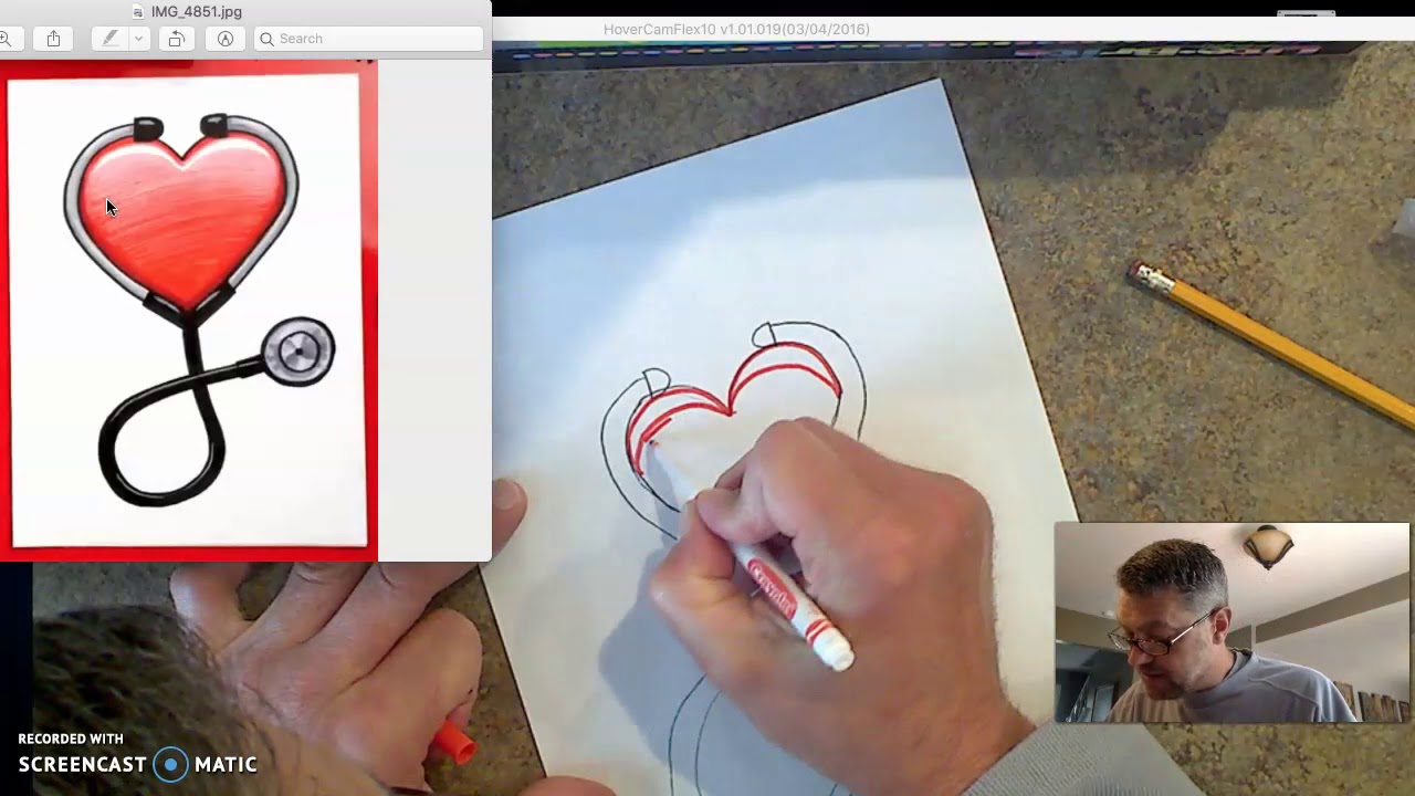How to draw a stethoscope. - YouTube