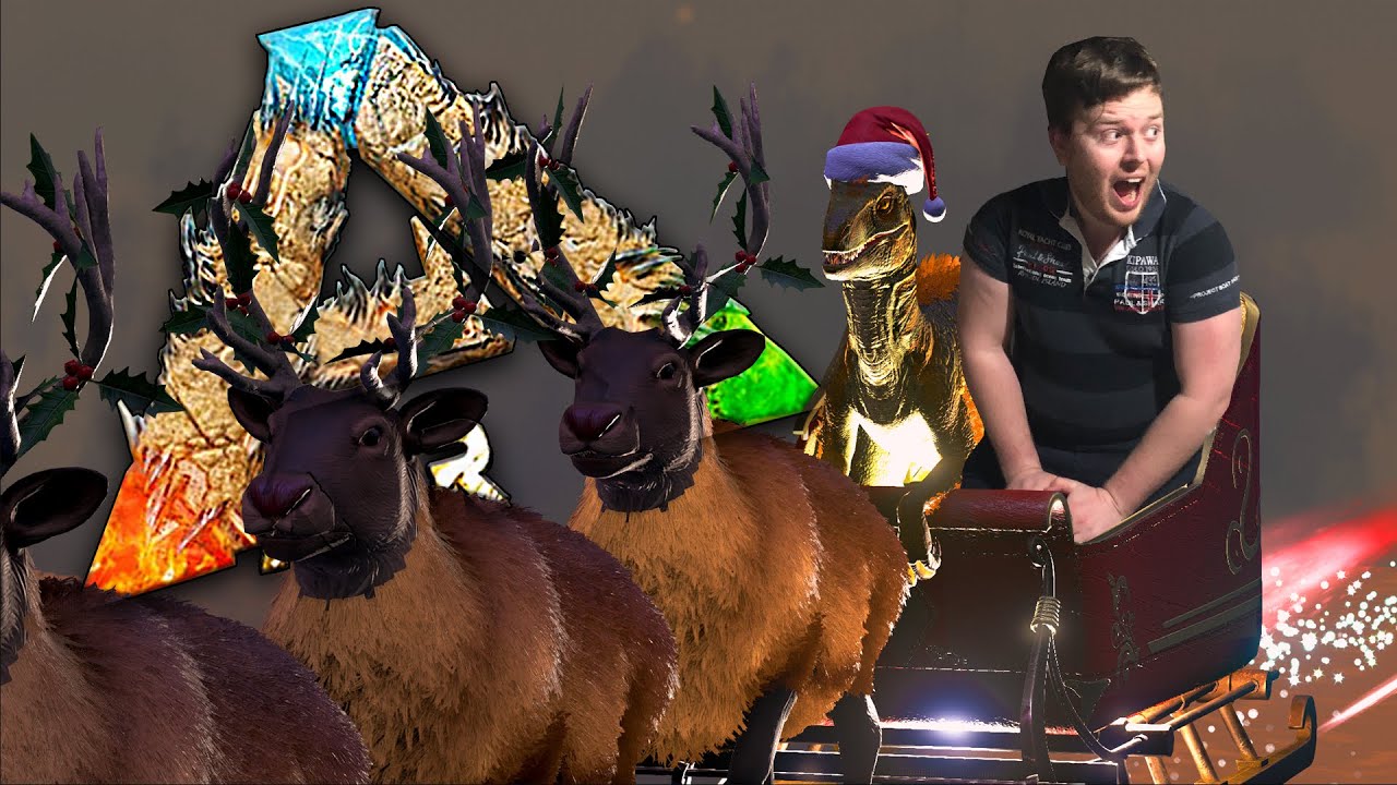 ARK: SEASON 2 - RAPTOR CLAUS has Arrived in Scorched Earth - YouTube
