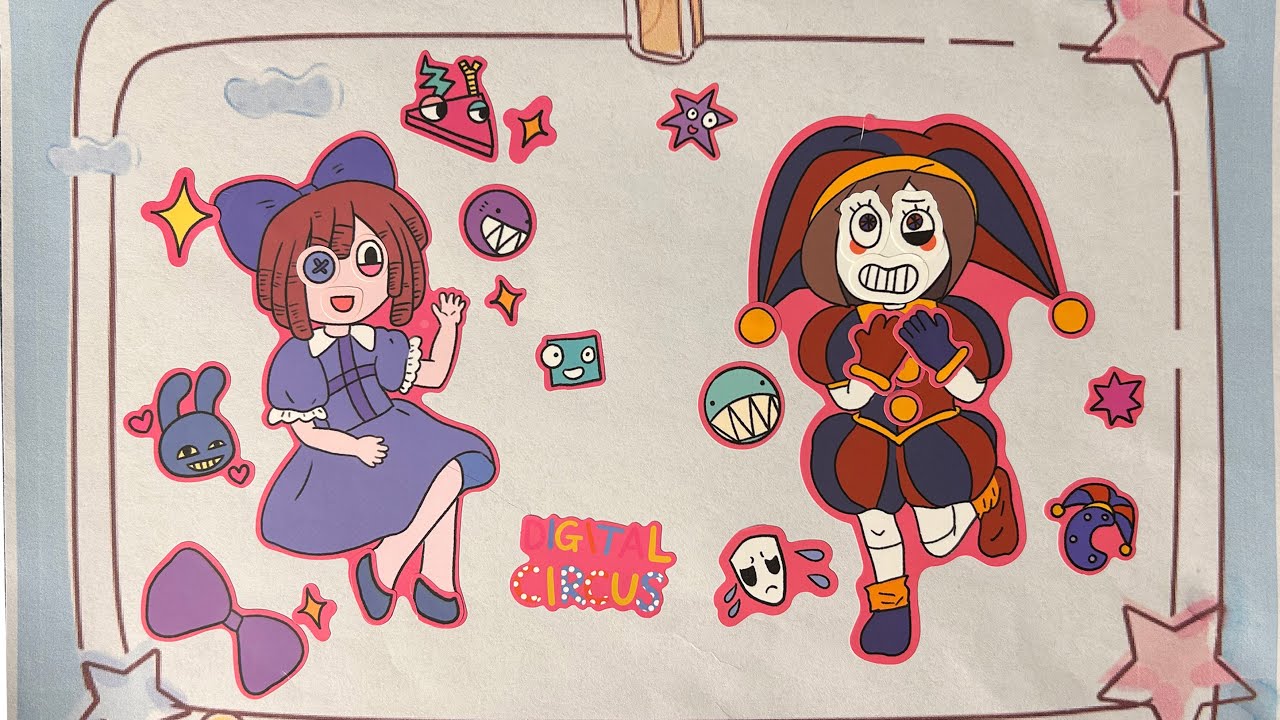 [Sticker Asmr]Amazing digital Circus decorative stickers, endless ...