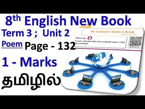 My Computer Needs A Break [Part - 2] - 8th English Book Poem / Term 3 ...