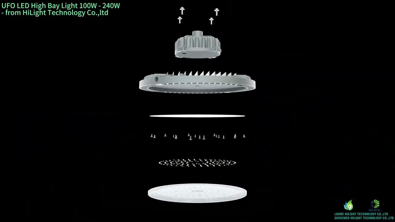 u21 led highbay light 100w-240w from HiLight Technology - YouTube