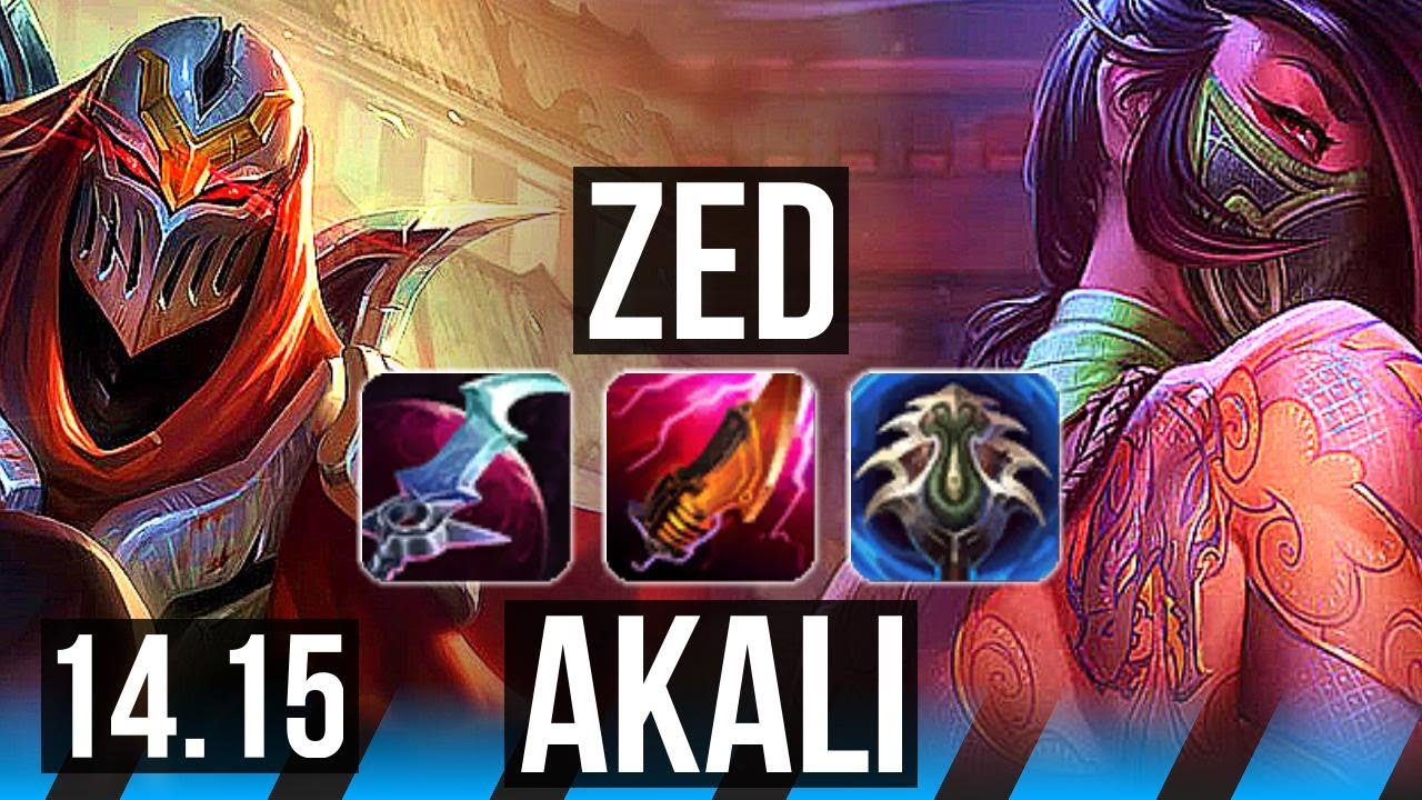 ZED vs AKALI (MID) | 65% winrate, 7/1/2, Godlike | EUNE Master | 14.15 ...