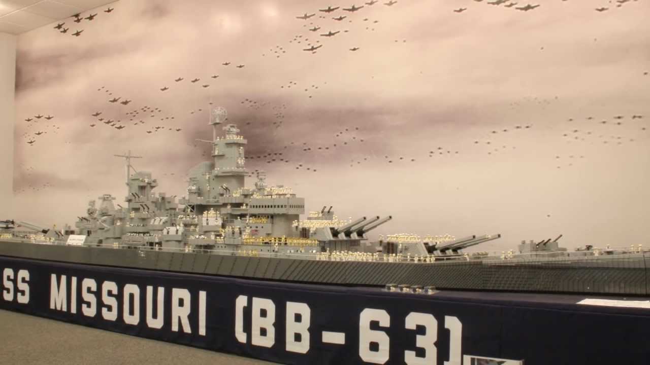 Building the USS Missouri out of LEGO bricks - YouTube