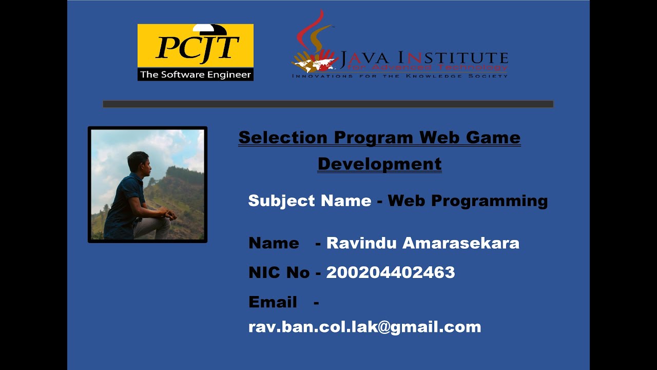 2d Web Game Development For Selection Program In Java Institute For