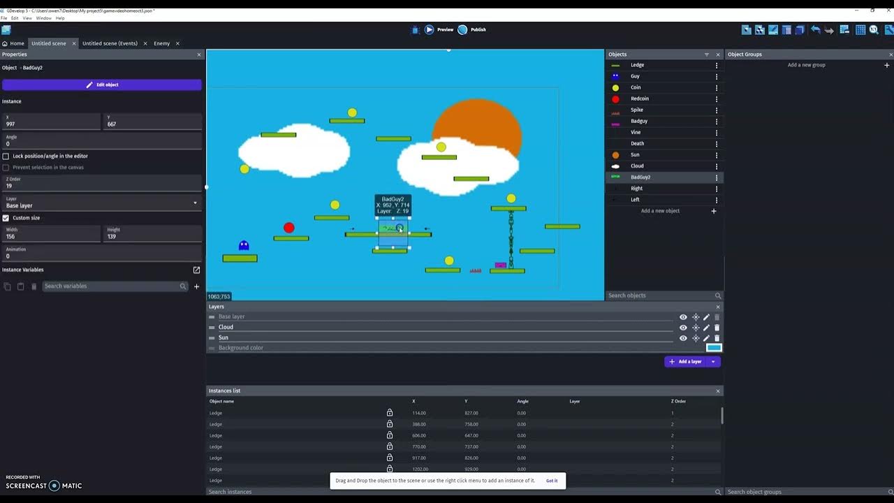 GDevelop Platform Tutorial 6 - YouTube