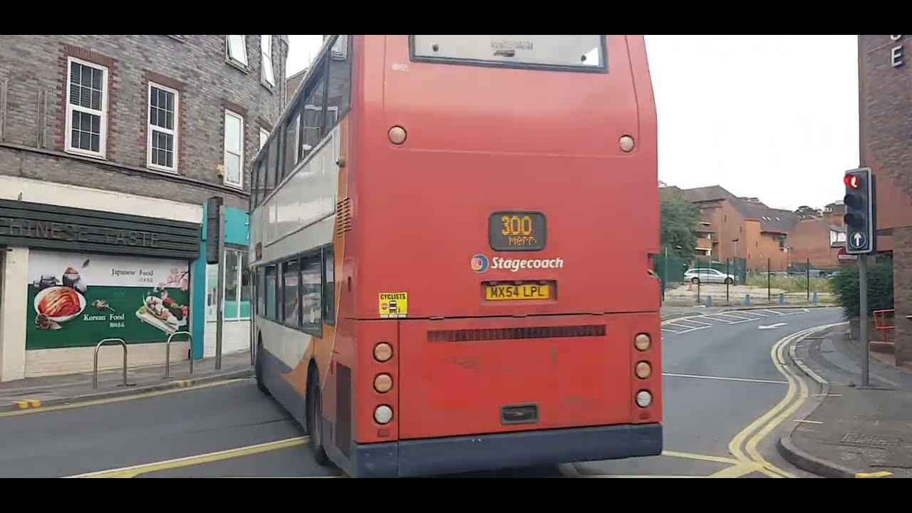 Here is the stagecoach bus 18185 on the number 300 in Guildford ...