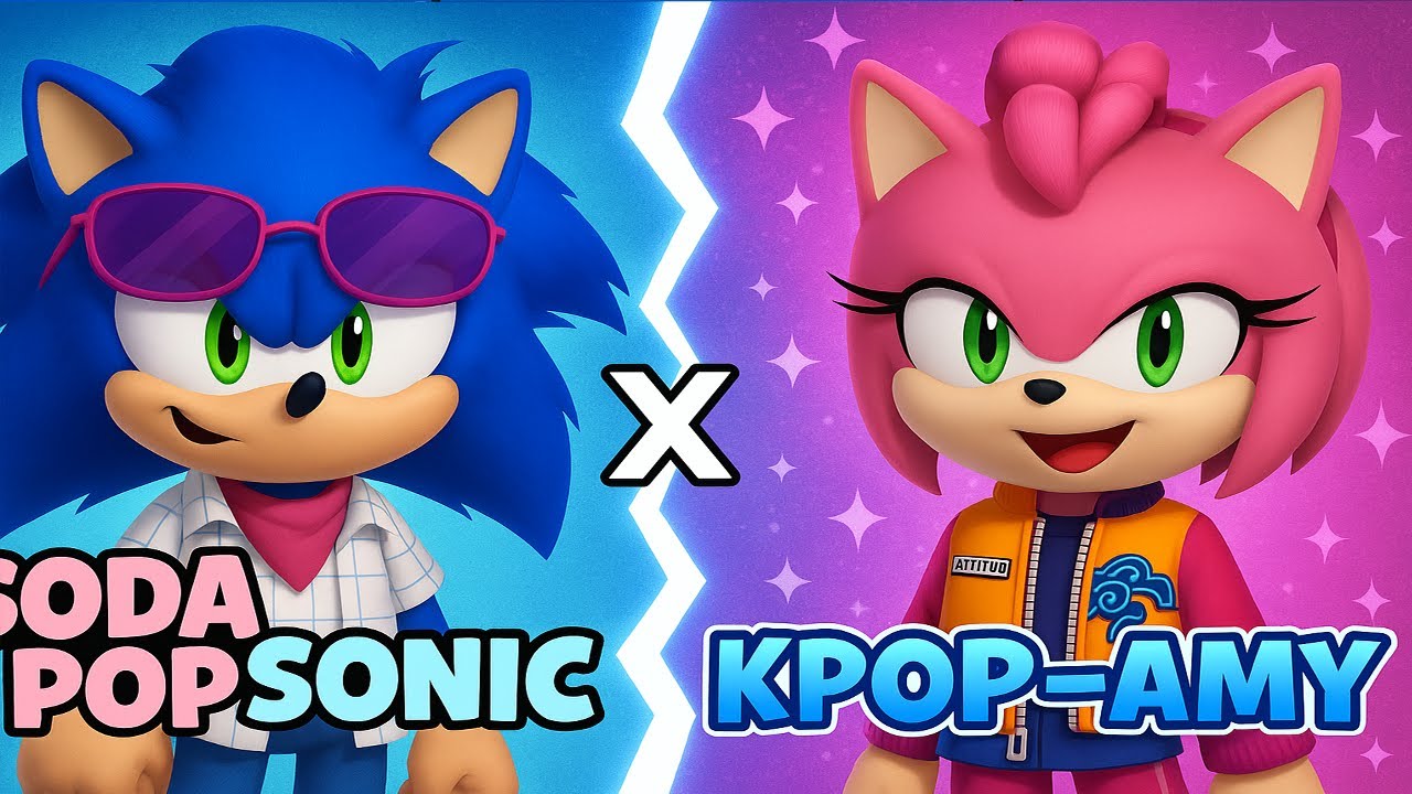 My Sprunki OC: SODA POP Sonic and KPOP Amy Rose (DUO) Demon Sonic - YouTube