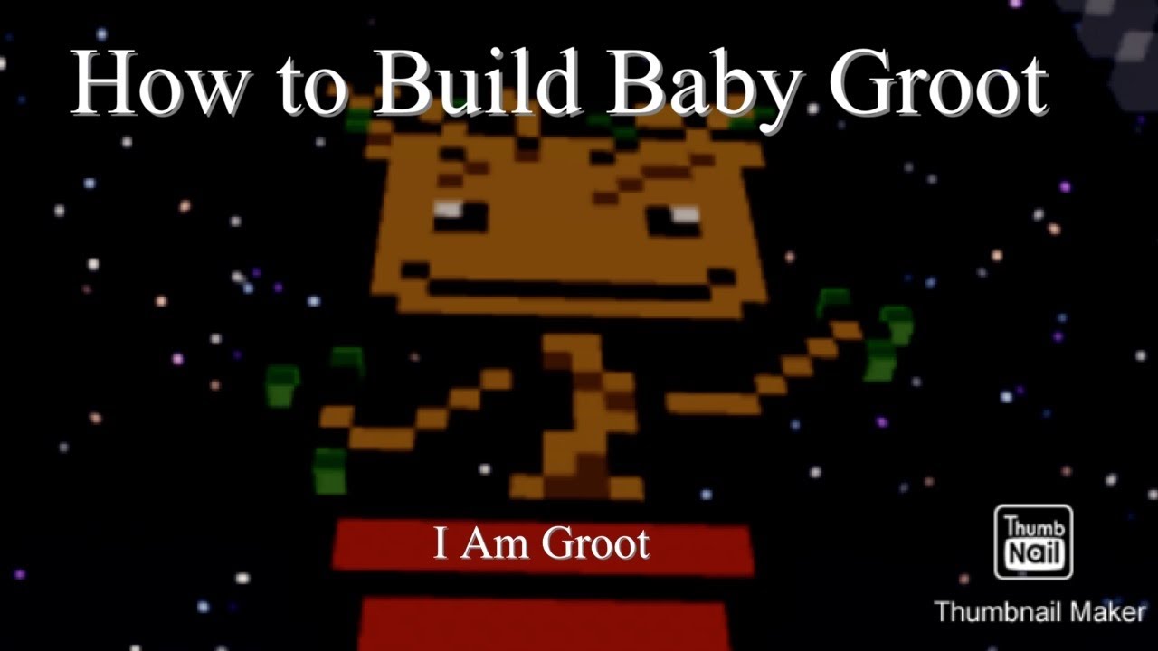 How to build a BIG Baby Groot in Roblox Islands - YouTube