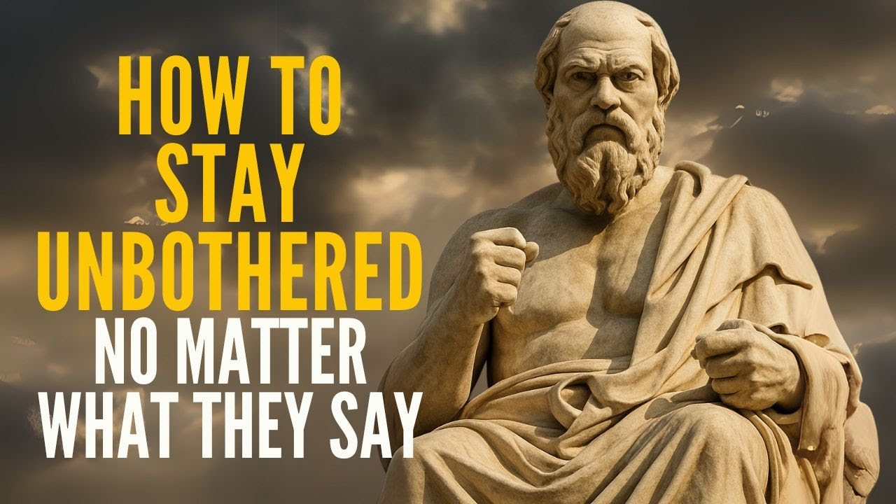 How To Stay Unbothered No Matter What They Say - YouTube