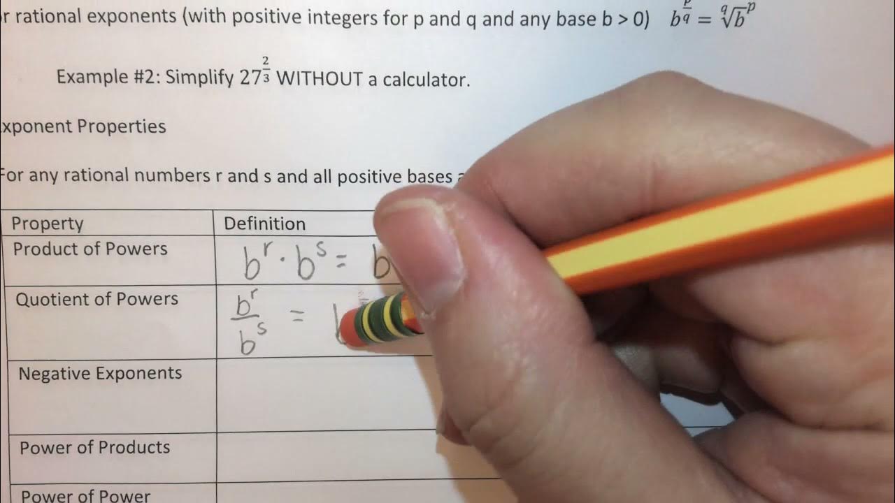 Exponent Intro Properties - YouTube