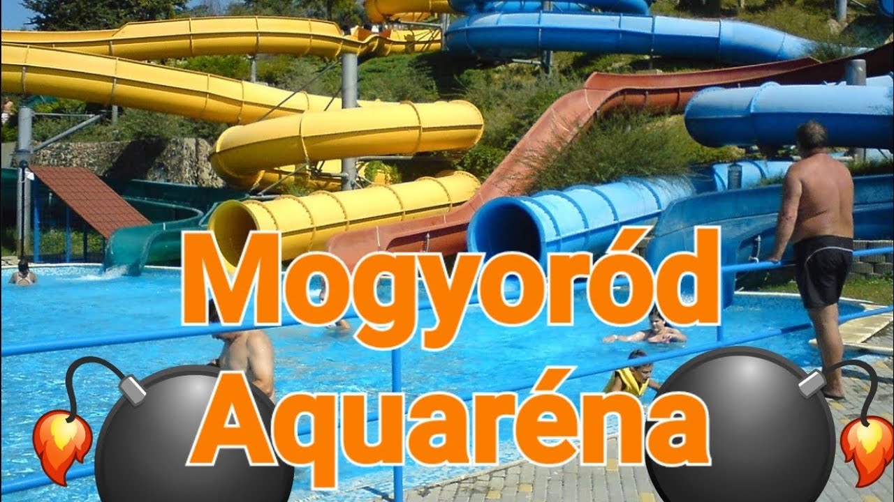 Mogyoród Aquaréna water slides - YouTube