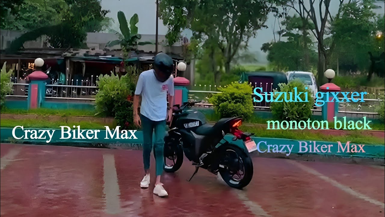 Suzuki gixxer monoton black | Biker On Fire !! - YouTube