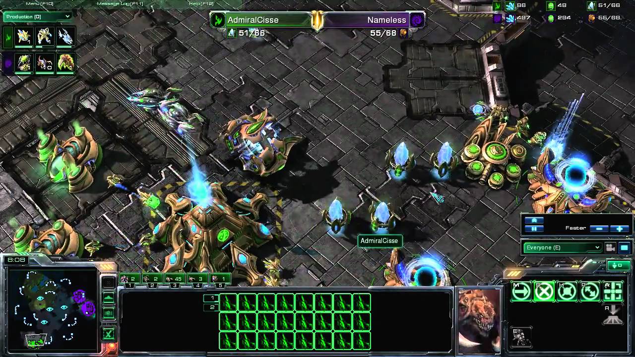 SC2 HSL: Nameless vs AdmiralCisse (ZvP) game 3 - YouTube