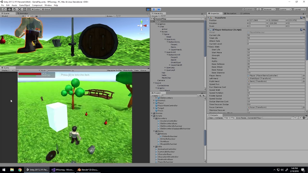 Criando um RPG na UNITY - #57 - Aplicando defesa - YouTube