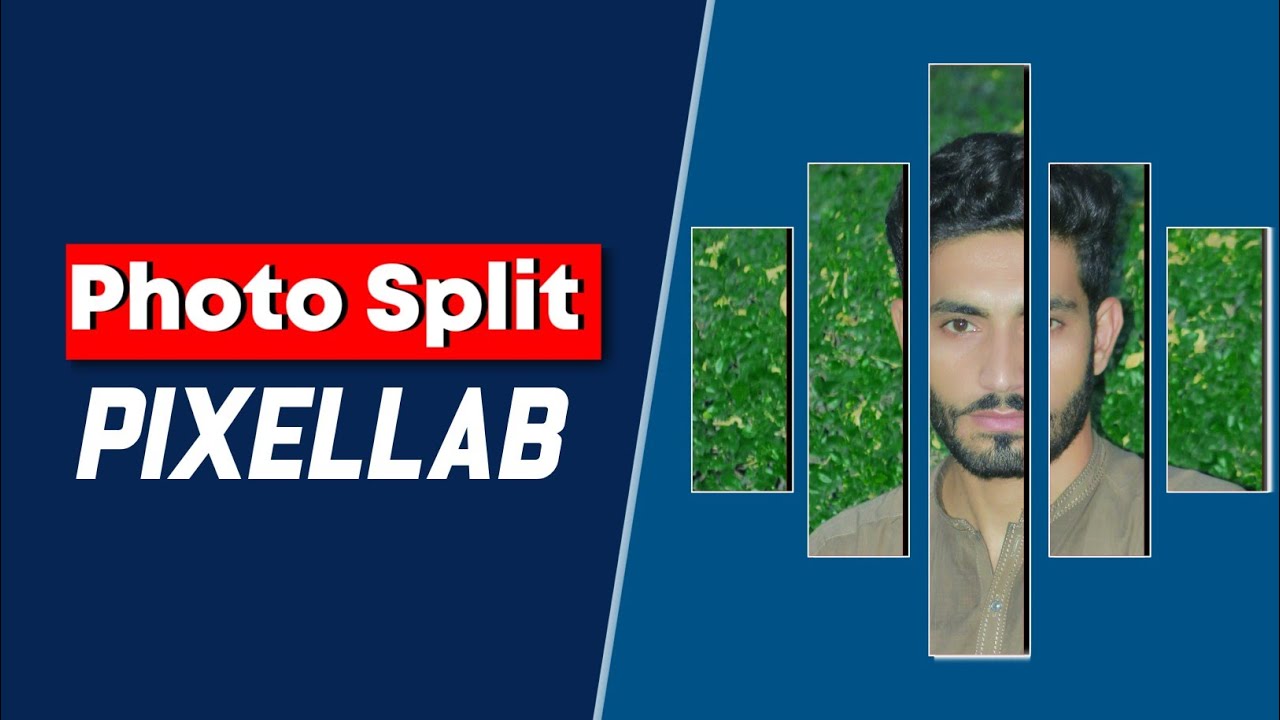 photo split effect in pixellab || viral Instagram/Facebook photo ...