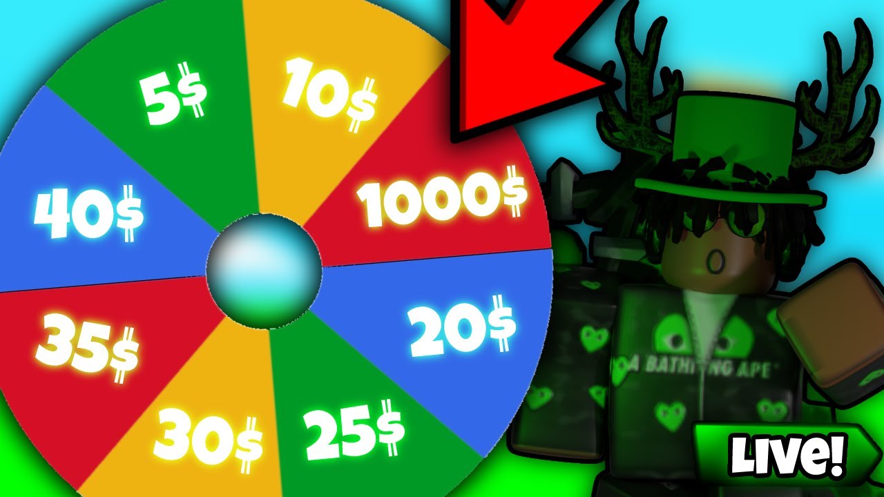 🔴PLS DONATE LIVE🔴💸SPIN THE WHEEL FOR ROBUX! (Roblox) - YouTube