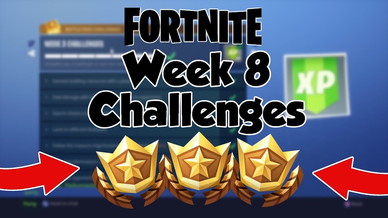 HOW TO COMPLETE ALL FORTNITE WEEK 8 CHALLENGES!! - YouTube