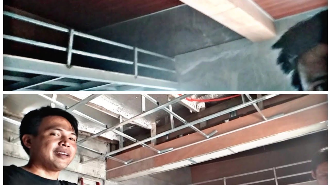 POLYWOOD CEILING (PVC)/ LOFT BED/ SMALL ROOM DESIGN - YouTube