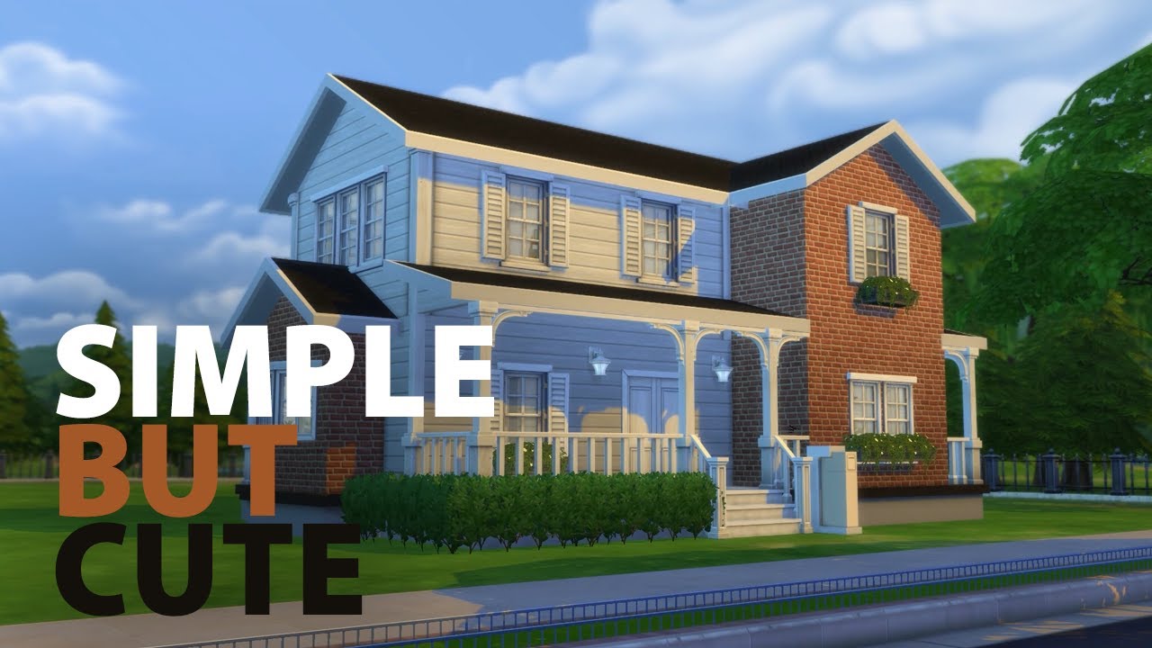 SIMPLE BUT CUTE | The Sims 4 House Building - YouTube