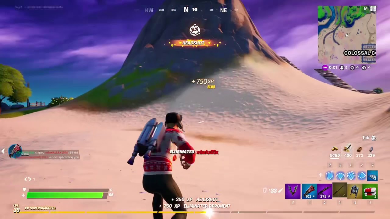 Fortnite Headshot Snipe With Mandalorians Sniper Rifle!! - YouTube