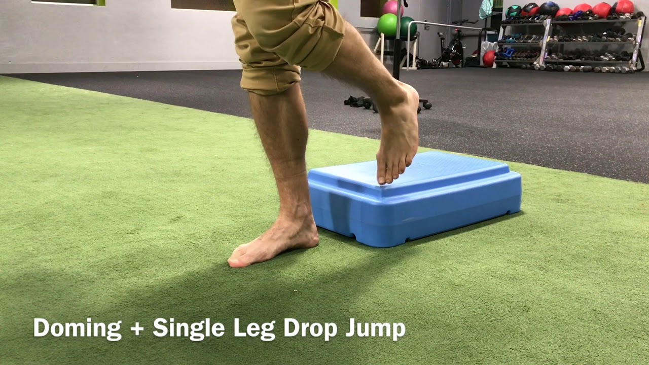 Barefoot Running Exercise: Doming + Single Leg Box Jump Progressions ...