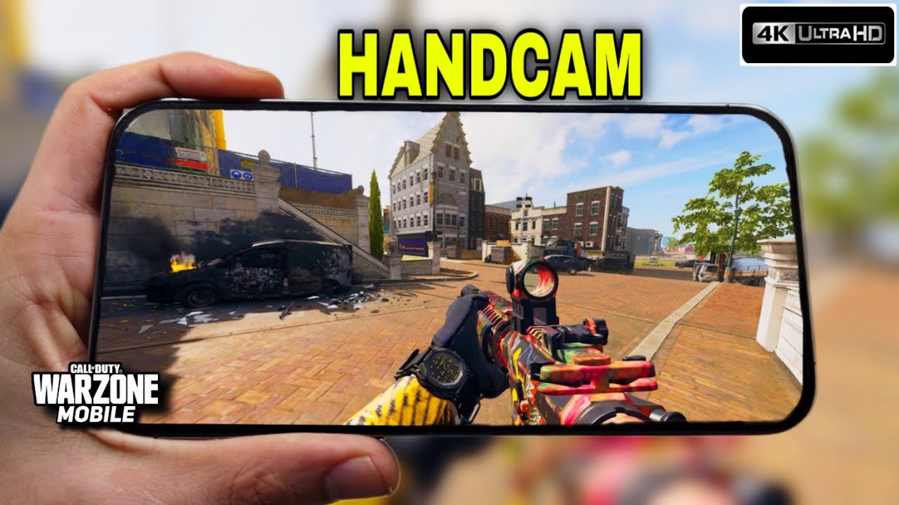 HANDCAM + MAX GRAPHICS WARZONE MOBILE - YouTube