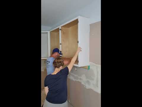 How To DIY Install Kitchen Cabinets - YouTube