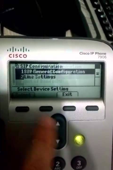 voip cisco 7906 sip - YouTube