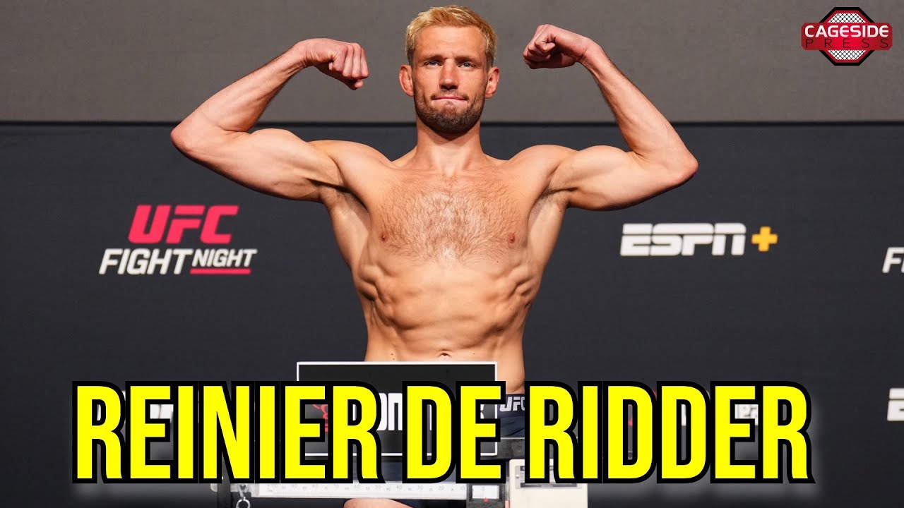 Reinier de Ridder Talks Move To UFC, Says "Win is not enough" In Debut ...