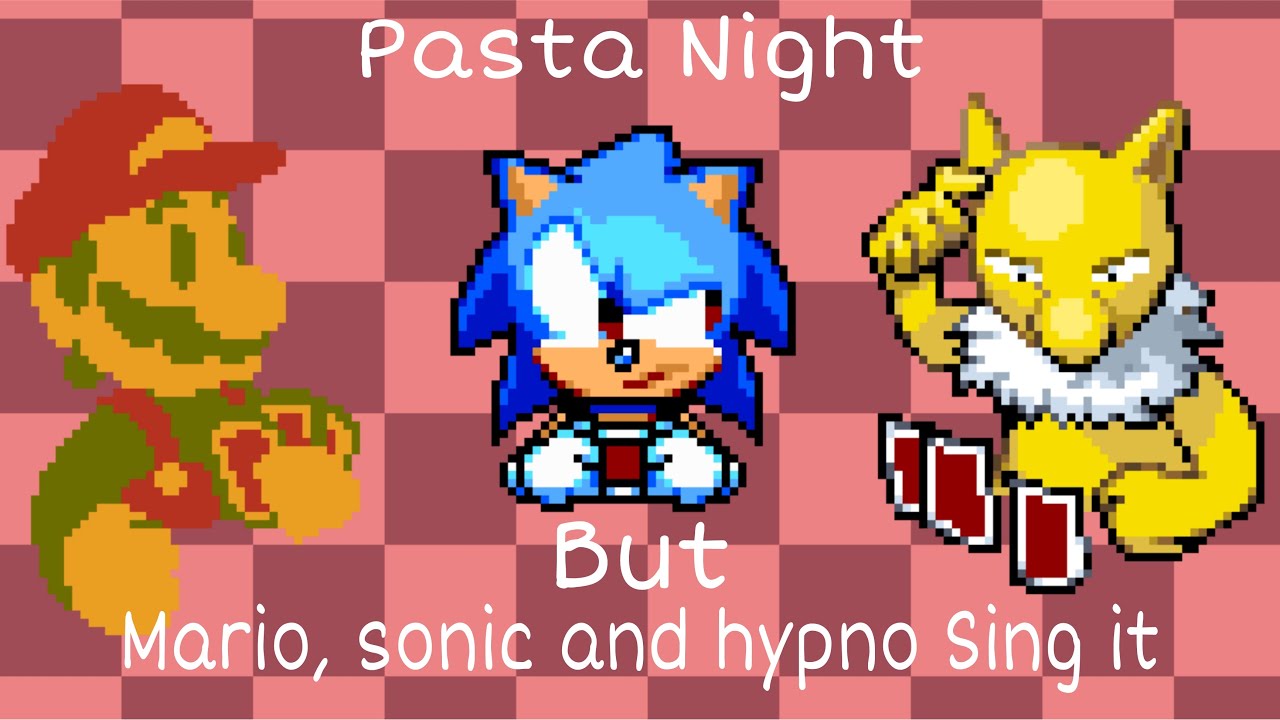 Regular Night - Pasta Night but Mario, Sonic and Hypno sing it - YouTube