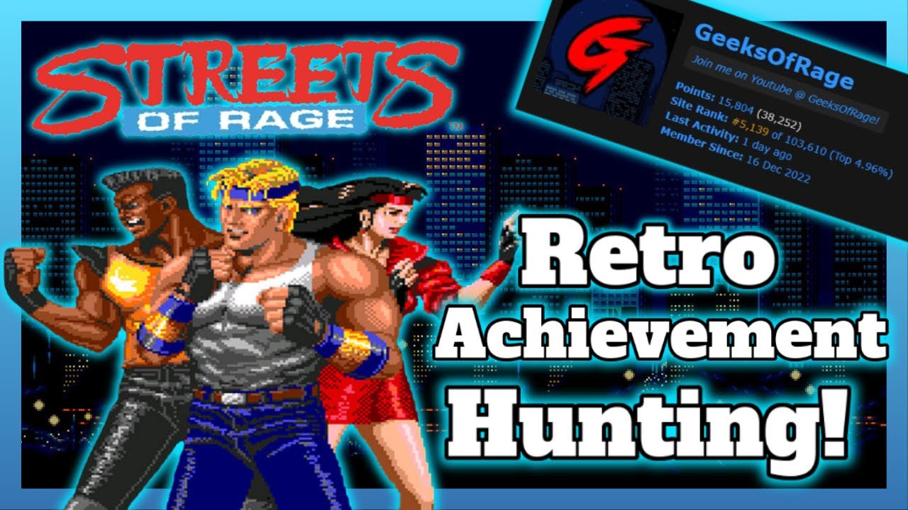 Grinding Retro Achievements On Streets Of Rage (Sega Genesis)!! - YouTube