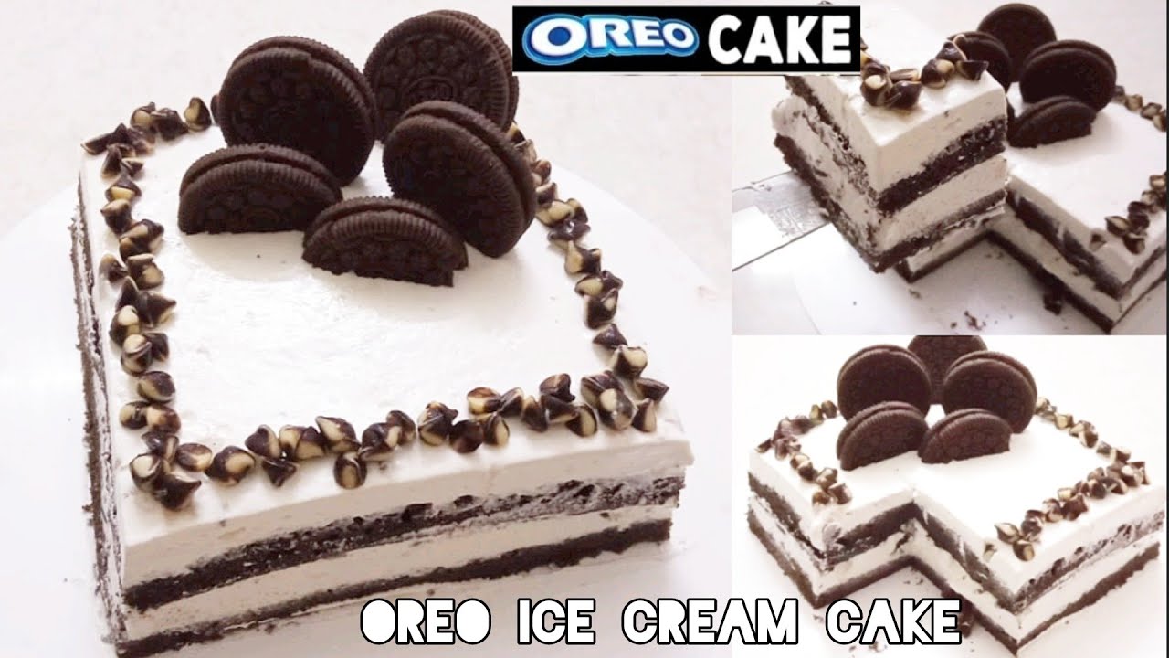Easy ICE CREAM OREO CAKE | Soft Chocolate Cake | Softy Ice Cream | Ice ...