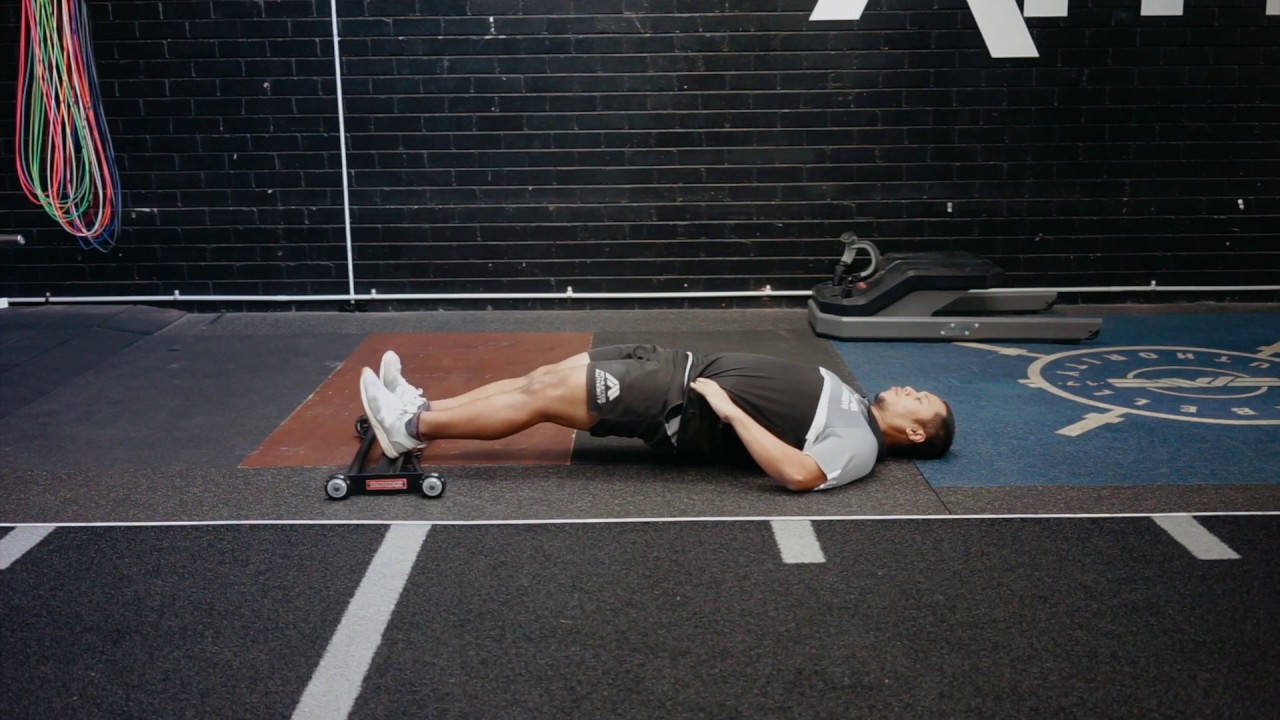 Supine Hamstring Curl (Hamstring Strength) - YouTube