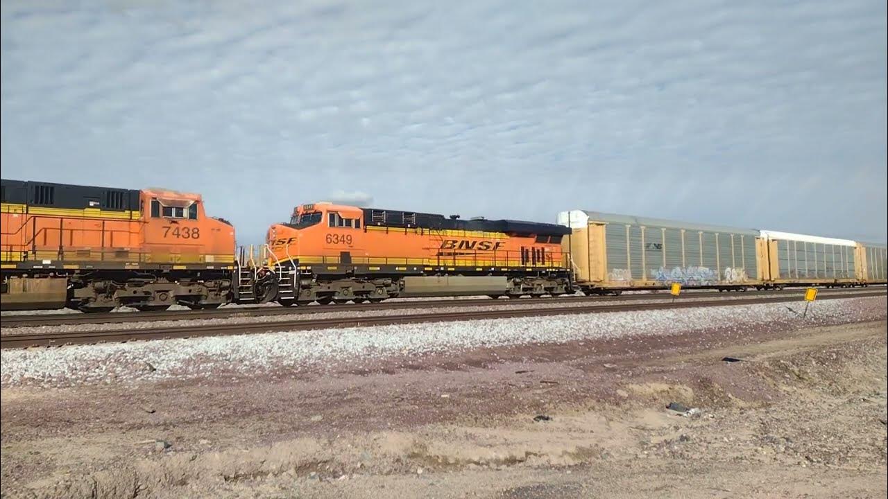 WB BNSF Autoracks/Domestic Intermodal Train At Nebo Ca! #bigbossrailfanner - YouTube