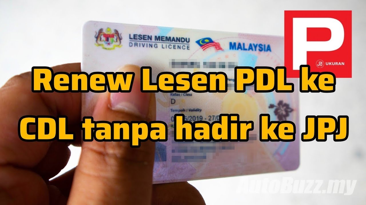 Renew Lesen P tanpa hadir ke JPJ - YouTube