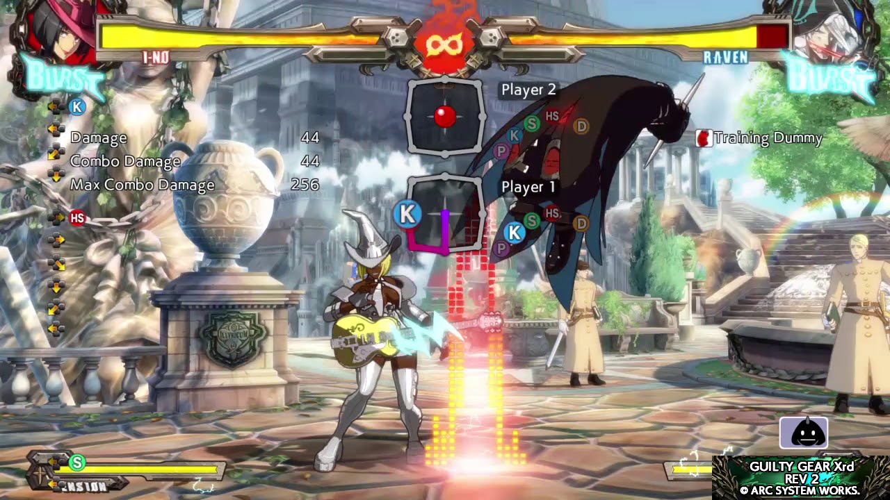 Guilty Gear Xrd REV 2 Ino Combo Practice 1 - YouTube