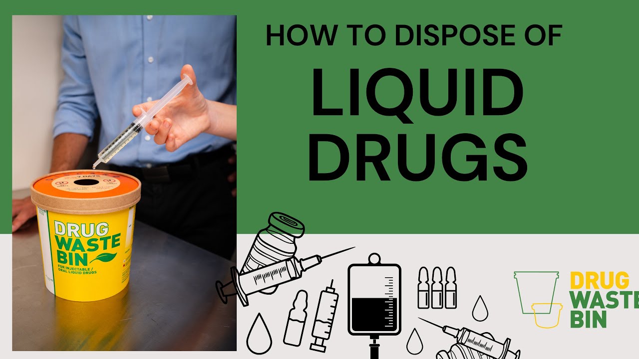 HOW TO USE - DRUGWASTE BIN FOR LIQUID WASTE - YouTube