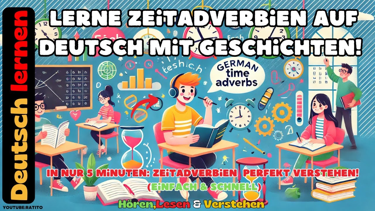 Lerne Zeitadverbien auf Deutsch mit Geschichten! (Einfach & schnell ...