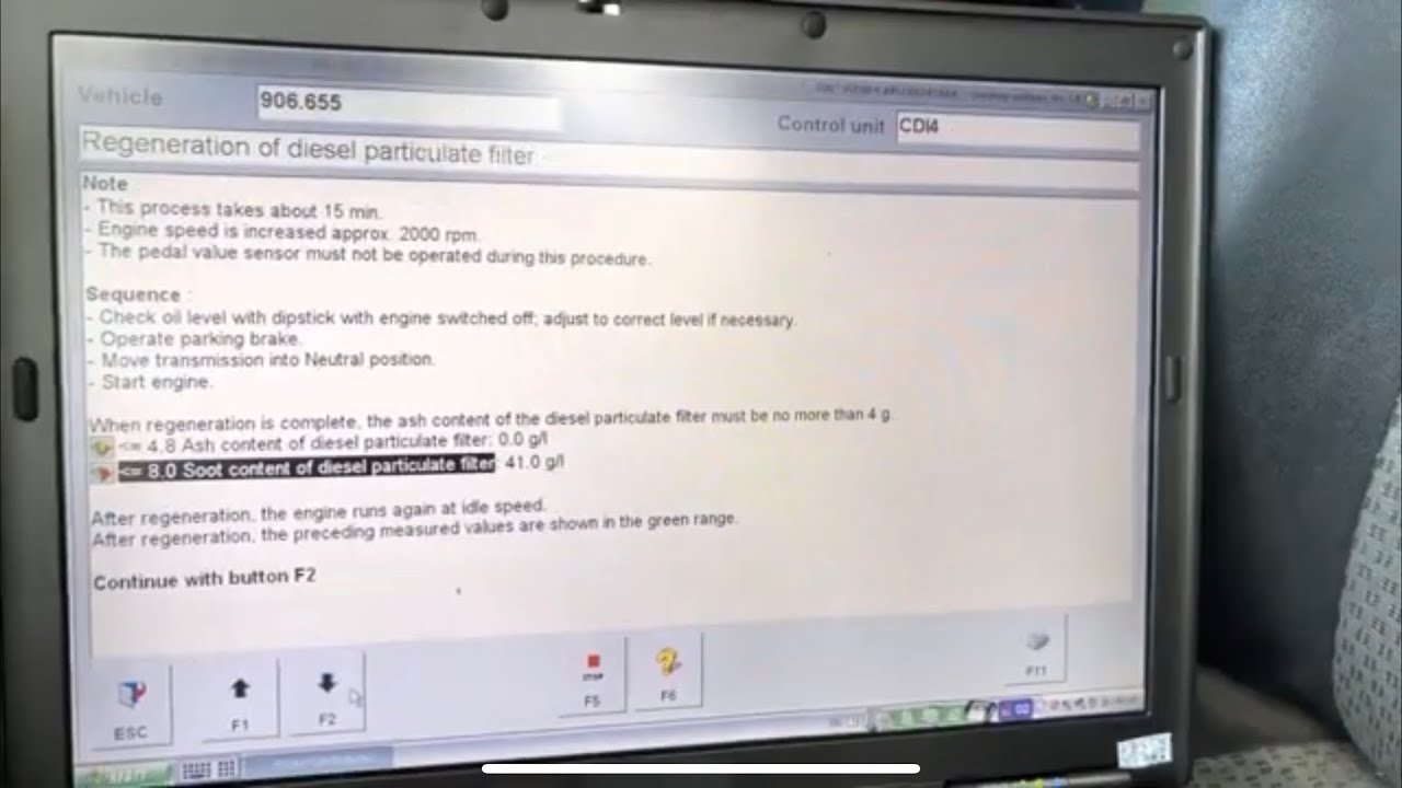 DPF Regeneration with Star Diagnostic: 2008 Dodge Sprinter Maintenance ...
