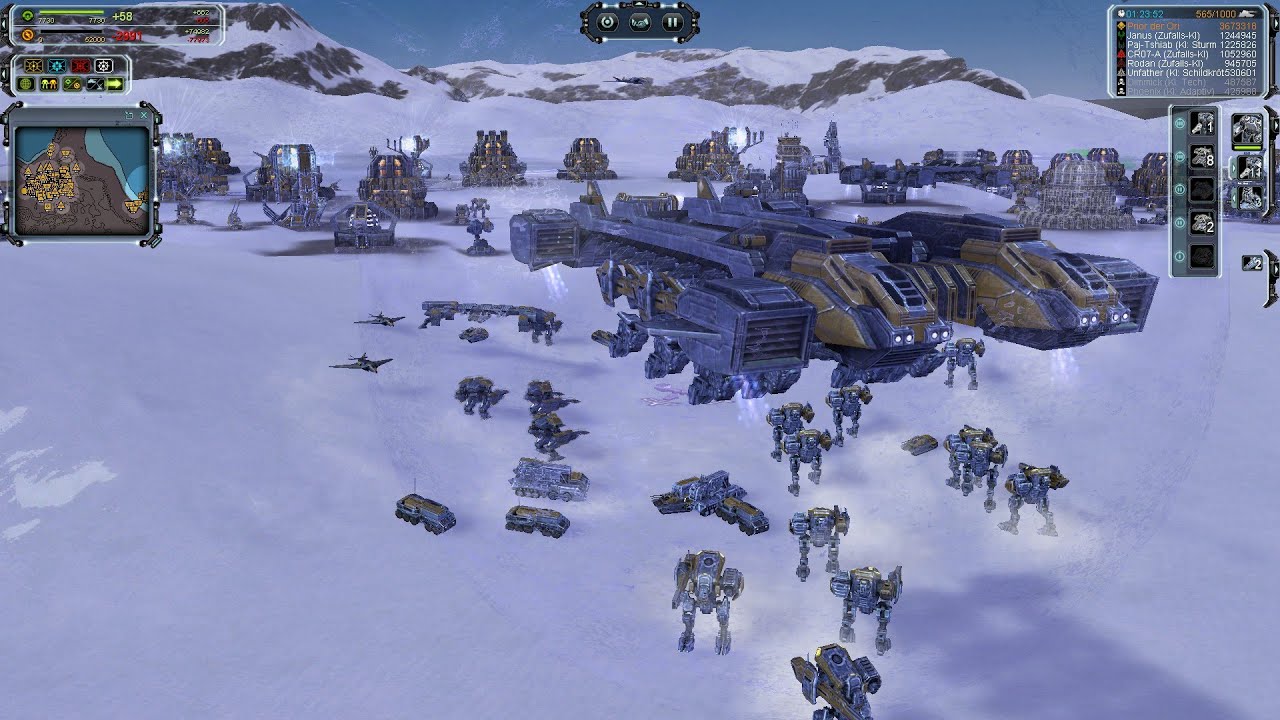 Supreme Commander Forged Alliance UEF Fletcher muss überleben - YouTube