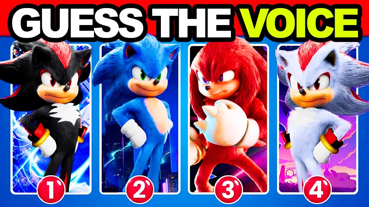 Guess The Sonic the Hedgehog 3 Characters by Voice 🎤🦔💥 Sonic the ...