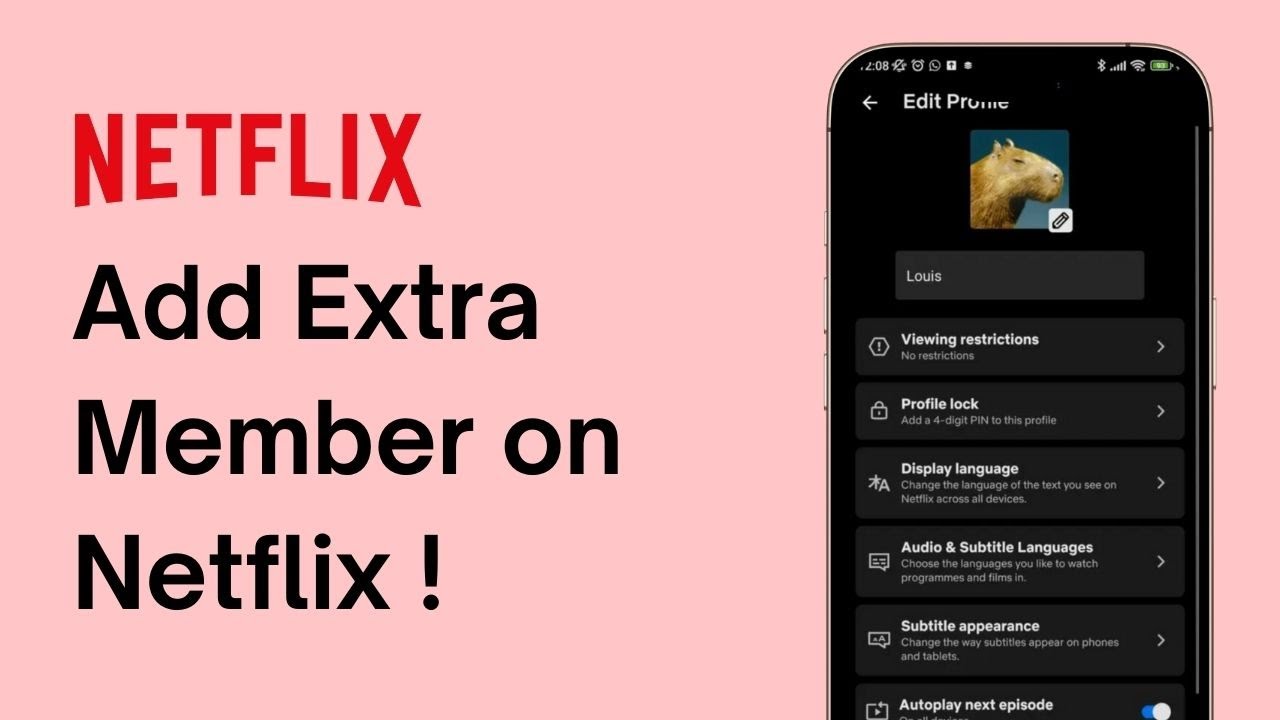 How to Add Extra Member on Netflix - YouTube