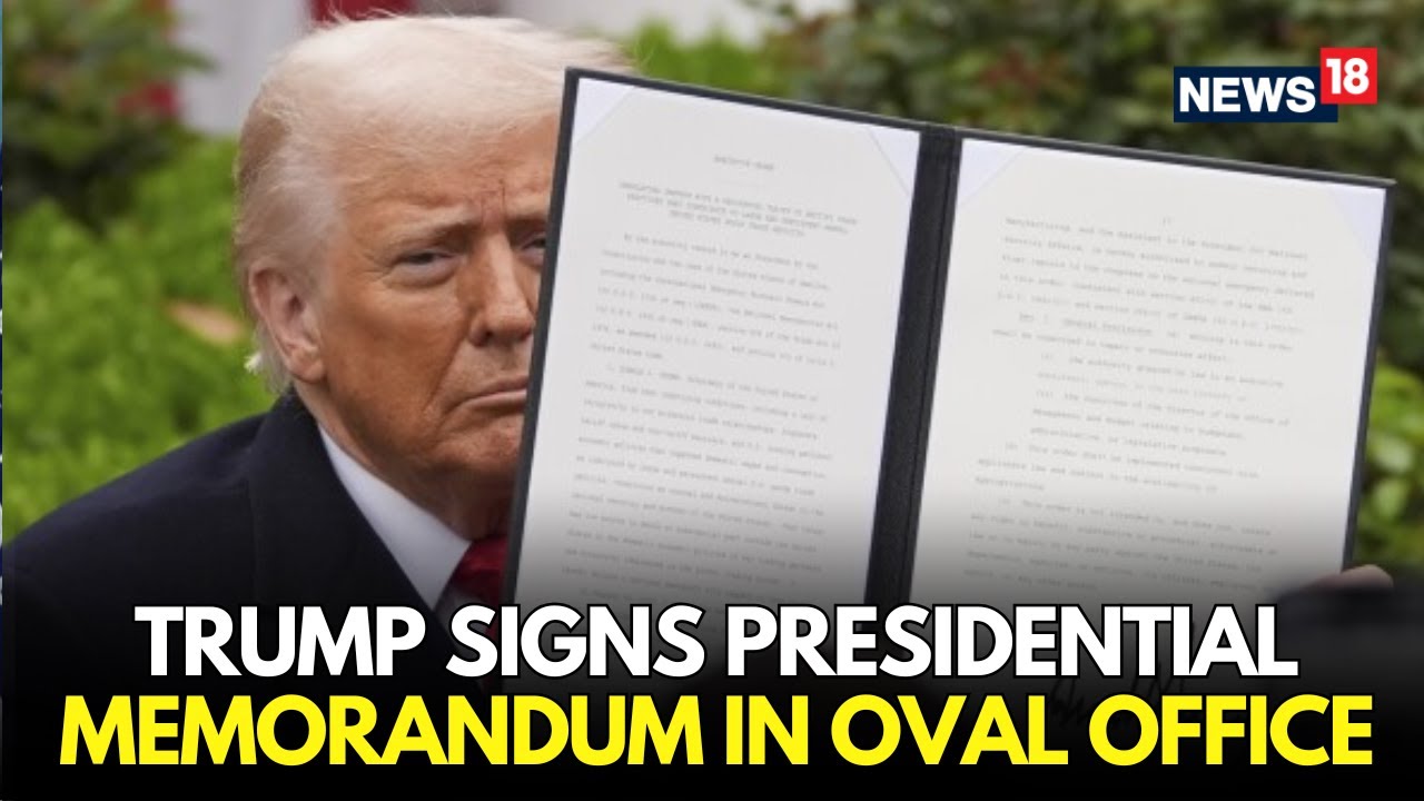 LIVE | US President Trump Signs Major Presidential Memorandum In The ...