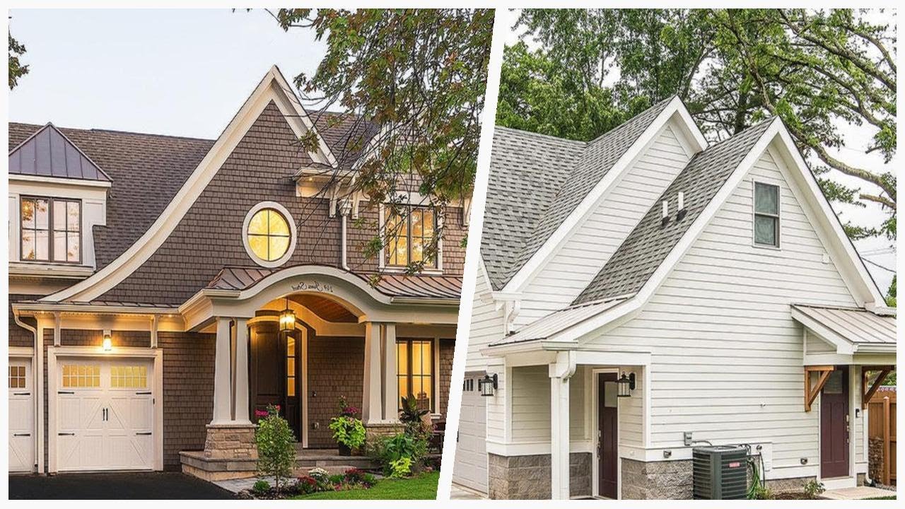75 Craftsman Exterior Home With A Mixed Material Roof Design Ideas You ...
