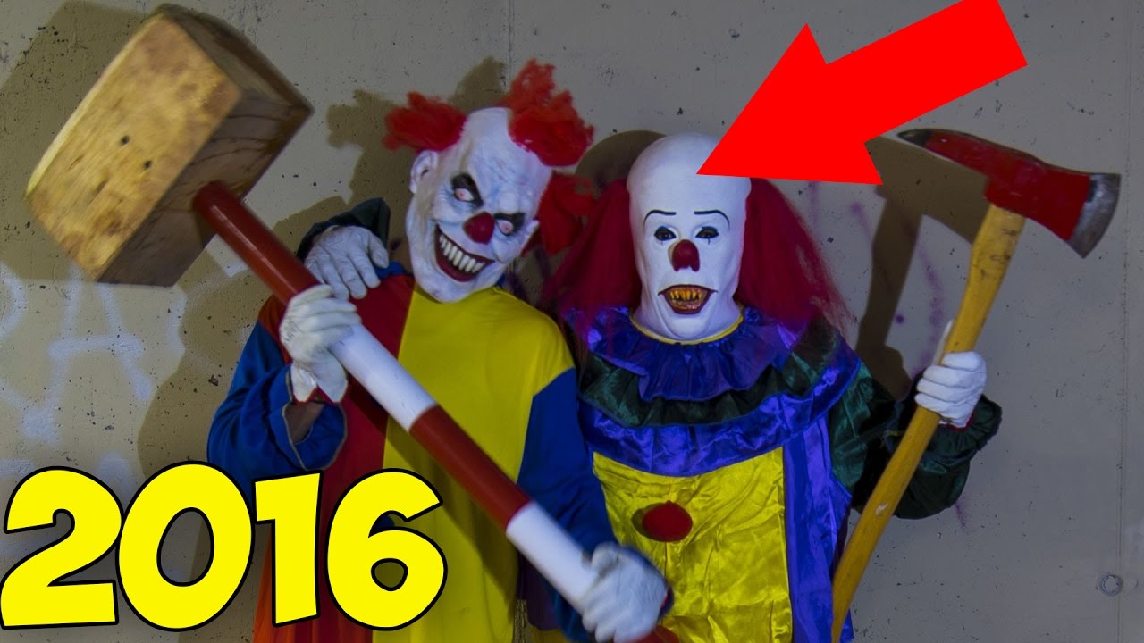 NEW Top 10 Scary Creepy Clown Sightings in USA \ Canda \ UK 2016 # ...