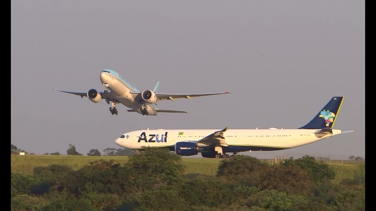 Azul Airbus A330 & A330neo + Boeing 777-200F - Viracopos/Campinas - YouTube